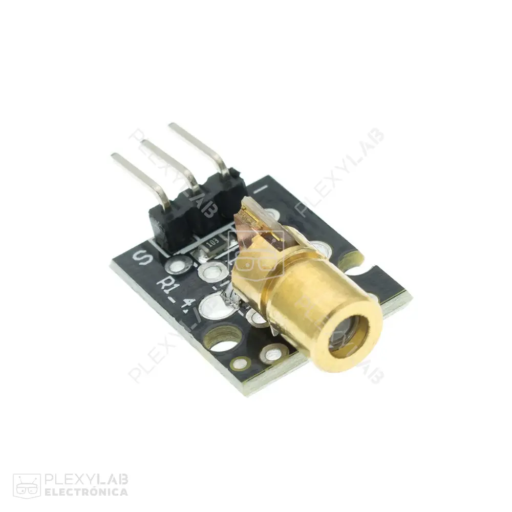 Sensor emisor láser KY-008 de 650nm, 5V, 5mW, 6mm para Arduino, Alarma ...